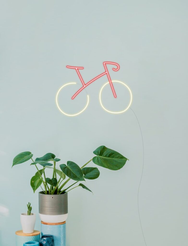 Bike Neon Sign - Smooth and Attractive Design - Echo Neon Studio