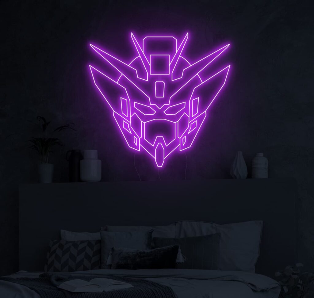 Gundam Neon Sign - Super Bright and Stylish - Echo Neon Studio