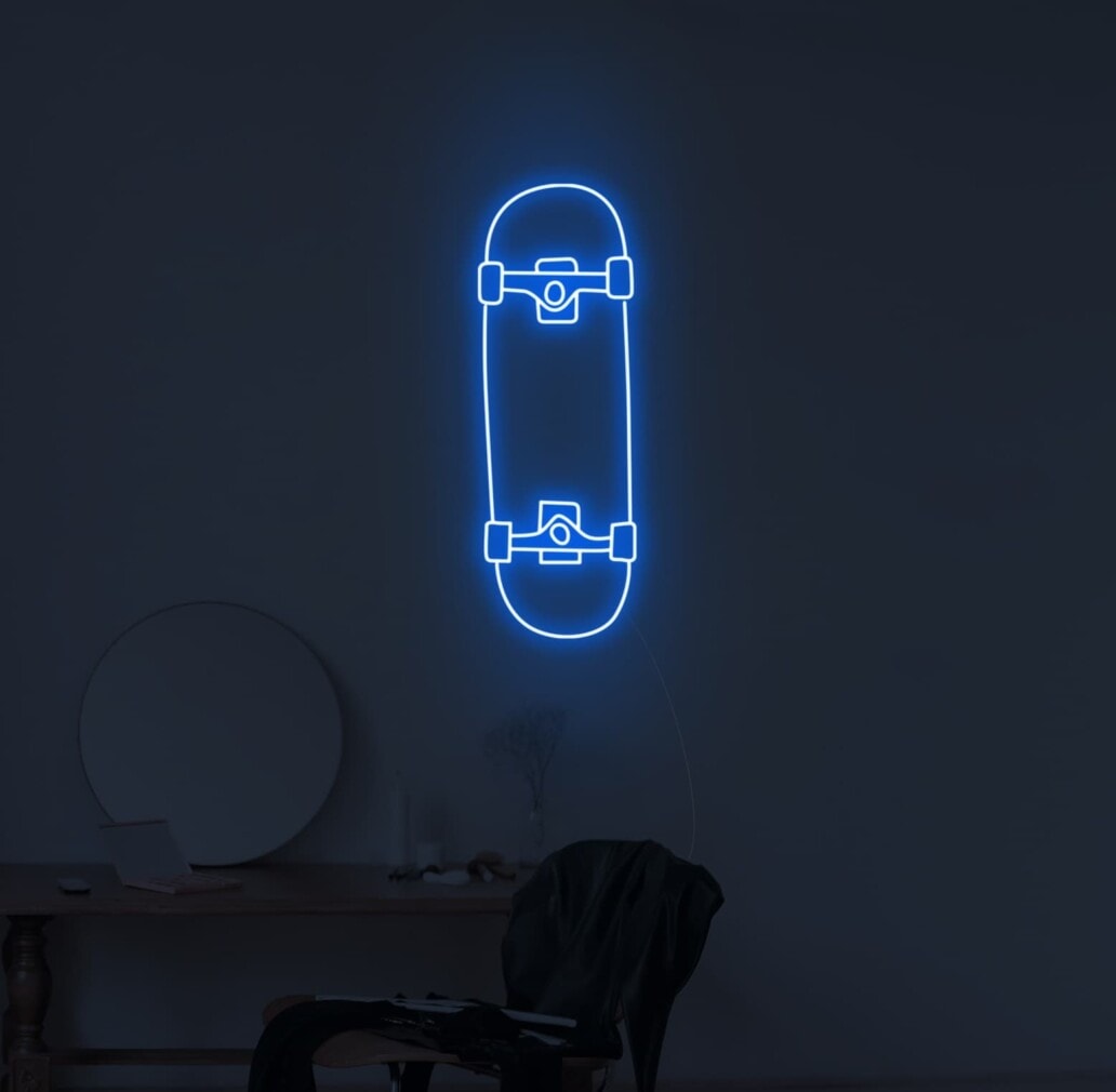 Skateboard Neon Sign - Specially Designed for Sports Lovers