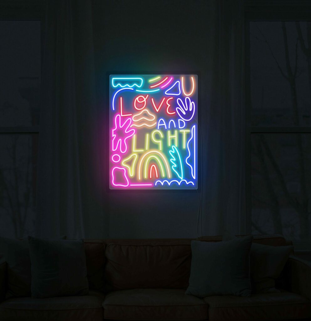 Love and Light Neon Sign - Express Your Love in Unique Way