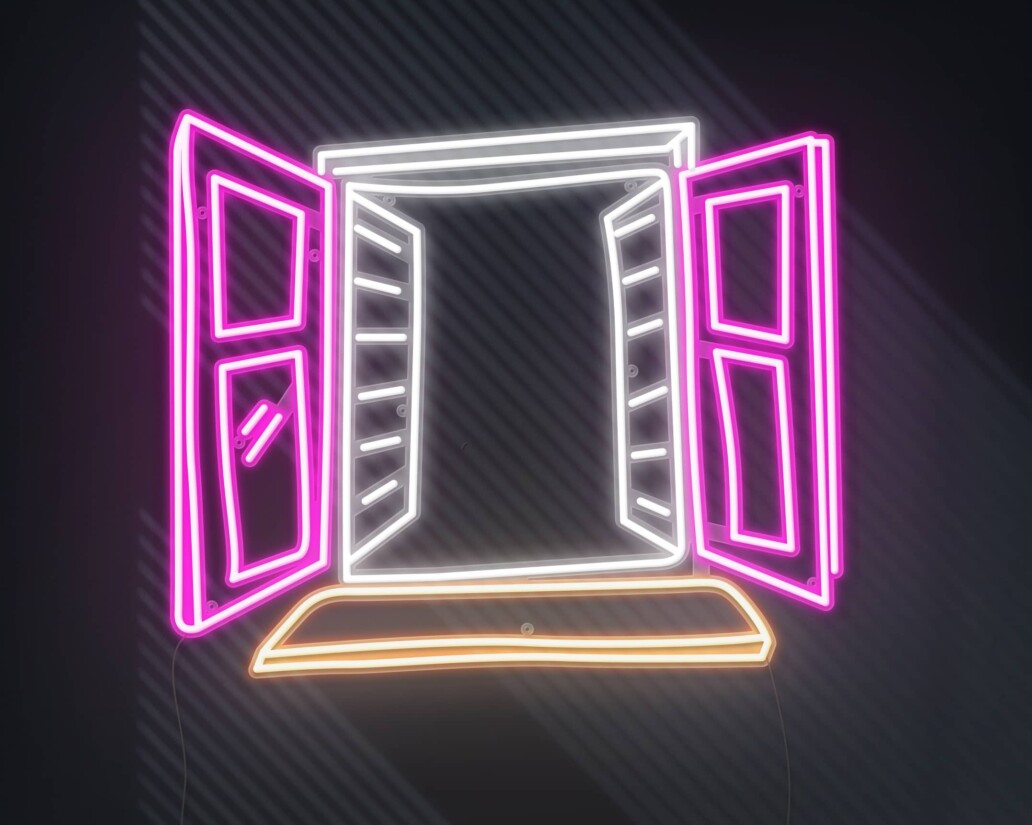 Yoga Neon Sign - Flexible Tubing - Echo Neon Studio