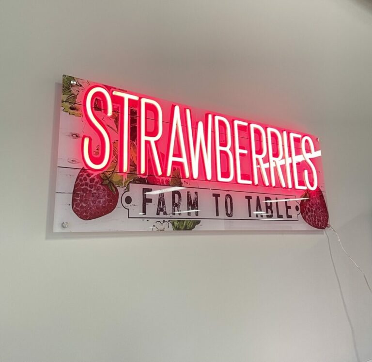Strawberries Neon Sign | Echo Neon #1 LED Neon Sign Brand