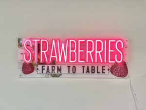 Strawberries Neon Sign | Echo Neon #1 LED Neon Sign Brand