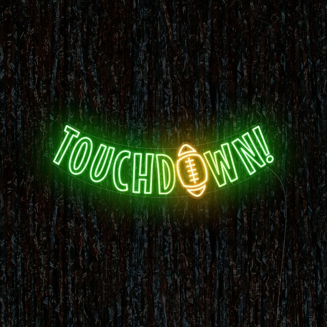 Touchdown Football Neon Sign Wall Lighting | Echo Neon