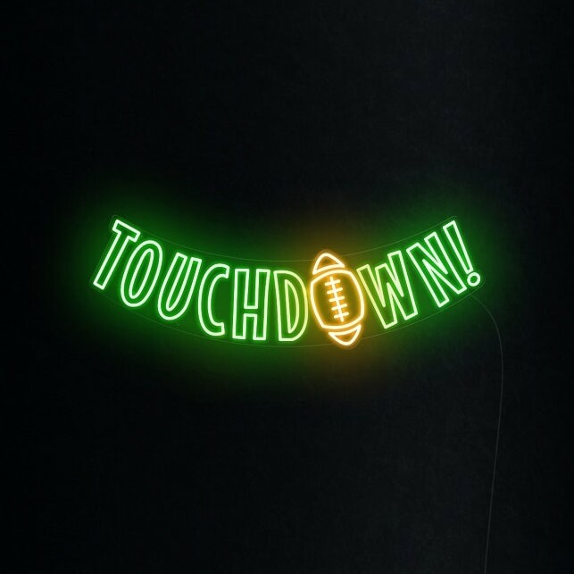 Touchdown Football Neon Sign Wall Lighting | Echo Neon