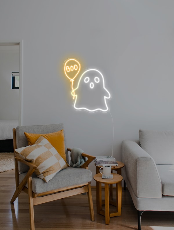 Ghost Boo Halloween Neon Sign | Echo Neon